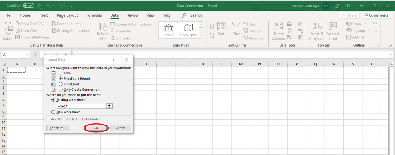 How To Open Your Data Connection In Excel How To Open Your Data Connection In Excel